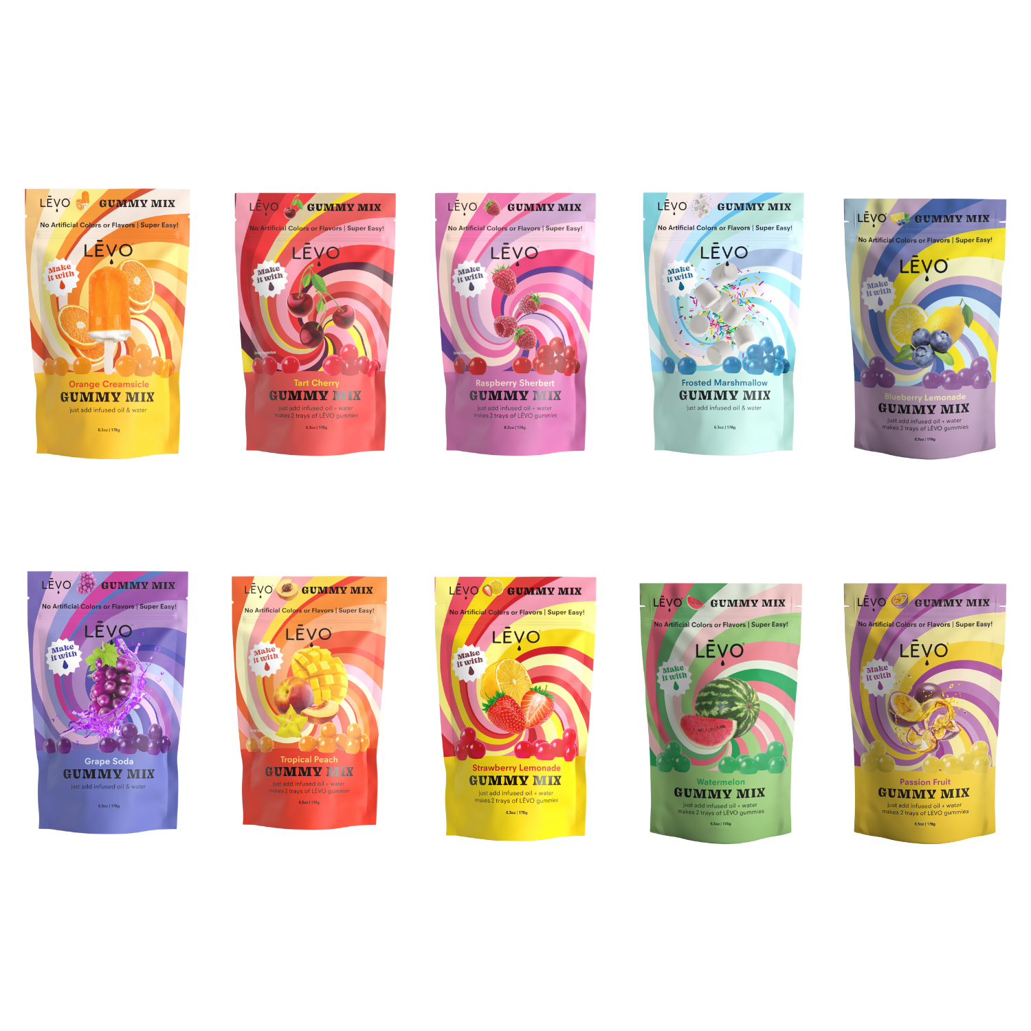 Gummy Mix Variety 10 Pack - LEVO Oil Infusion, Inc.