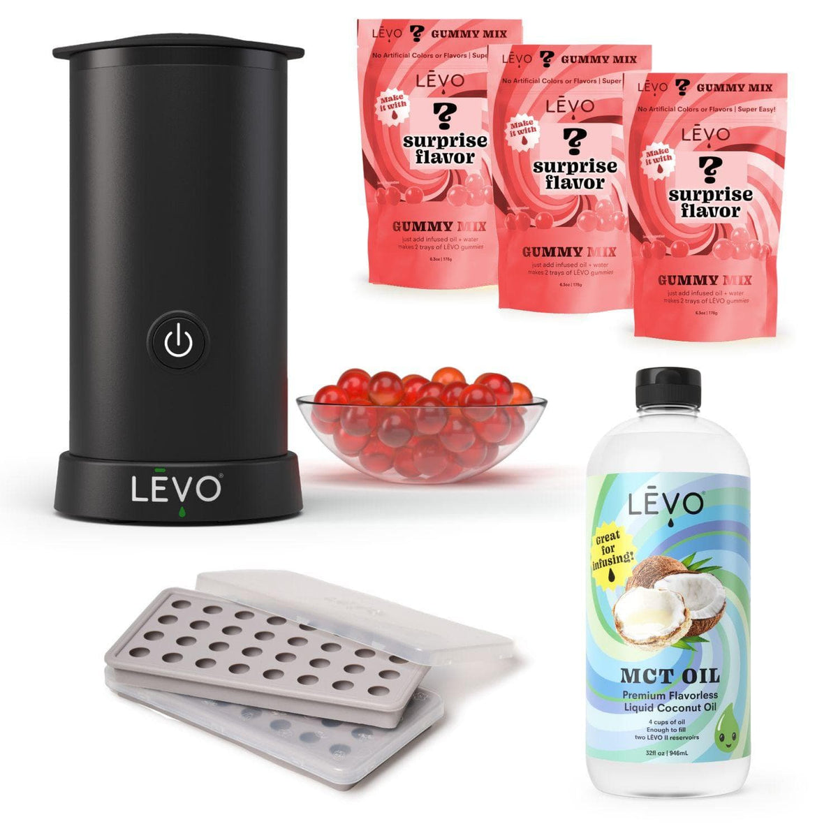 Gummy Edibles Making Kit with Gummy Candy Mixer - Set - LEVO Oil ...