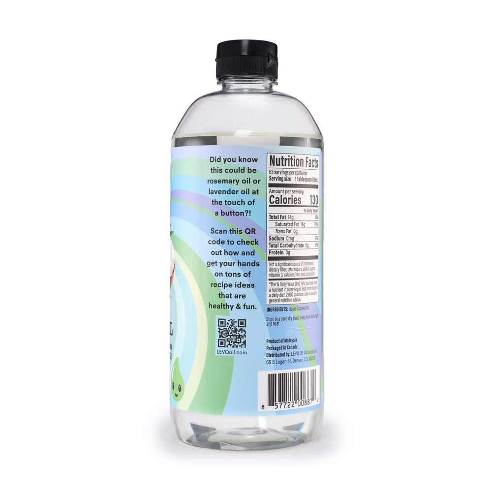 Premium MCT Liquid Coconut Oil 32oz - Flavorless - LEVO Oil Infusion, Inc.