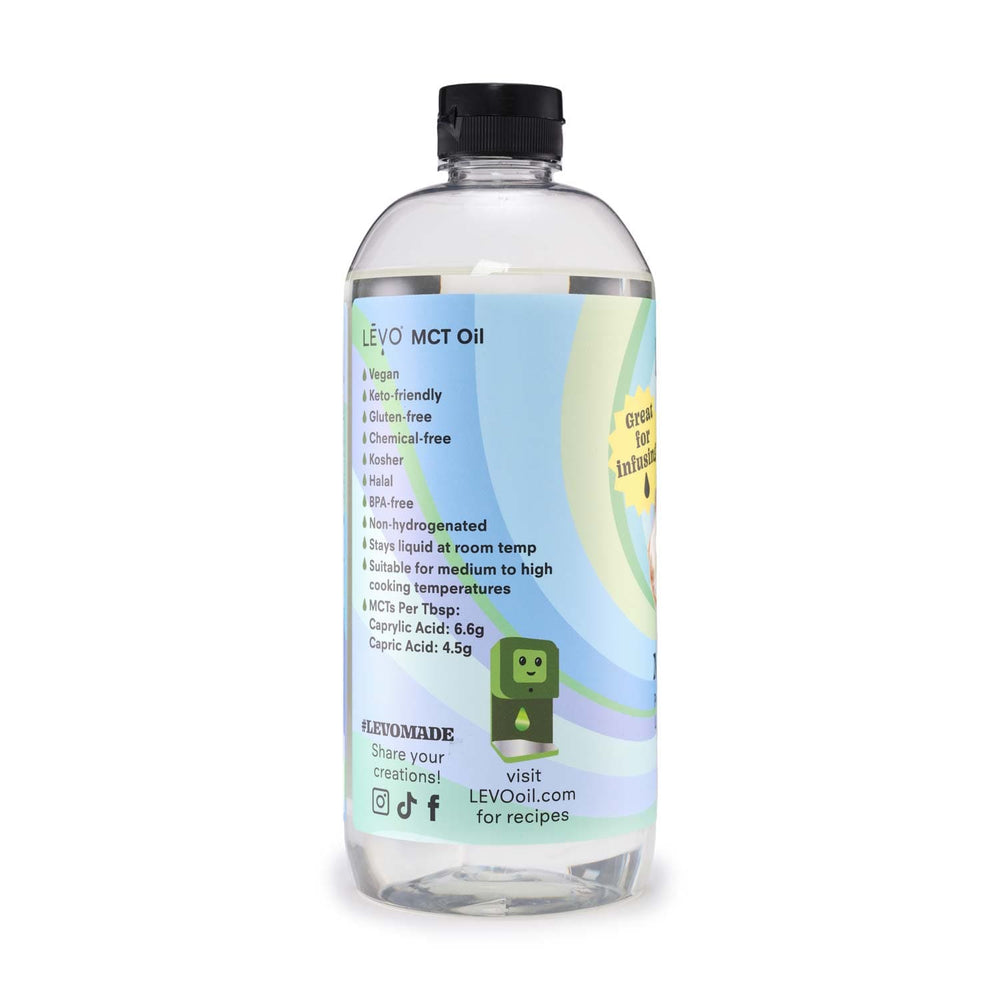 Premium MCT Liquid Coconut Oil 32oz - Flavorless - LEVO Oil Infusion, Inc.