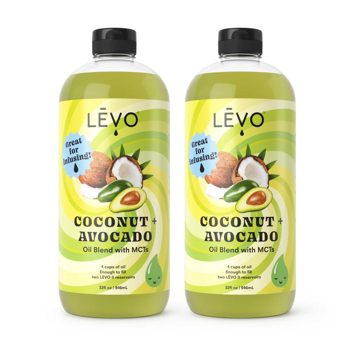 Coconut & Avocado Oil Blend - 32oz Twin Pack - LEVO Oil Infusion, Inc.