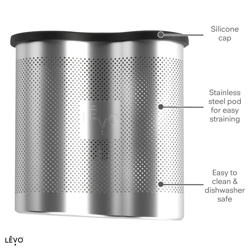 LĒVO Power Pod - Self-Straining Stainless Steel Pod Exterior - LEVO Oil ...